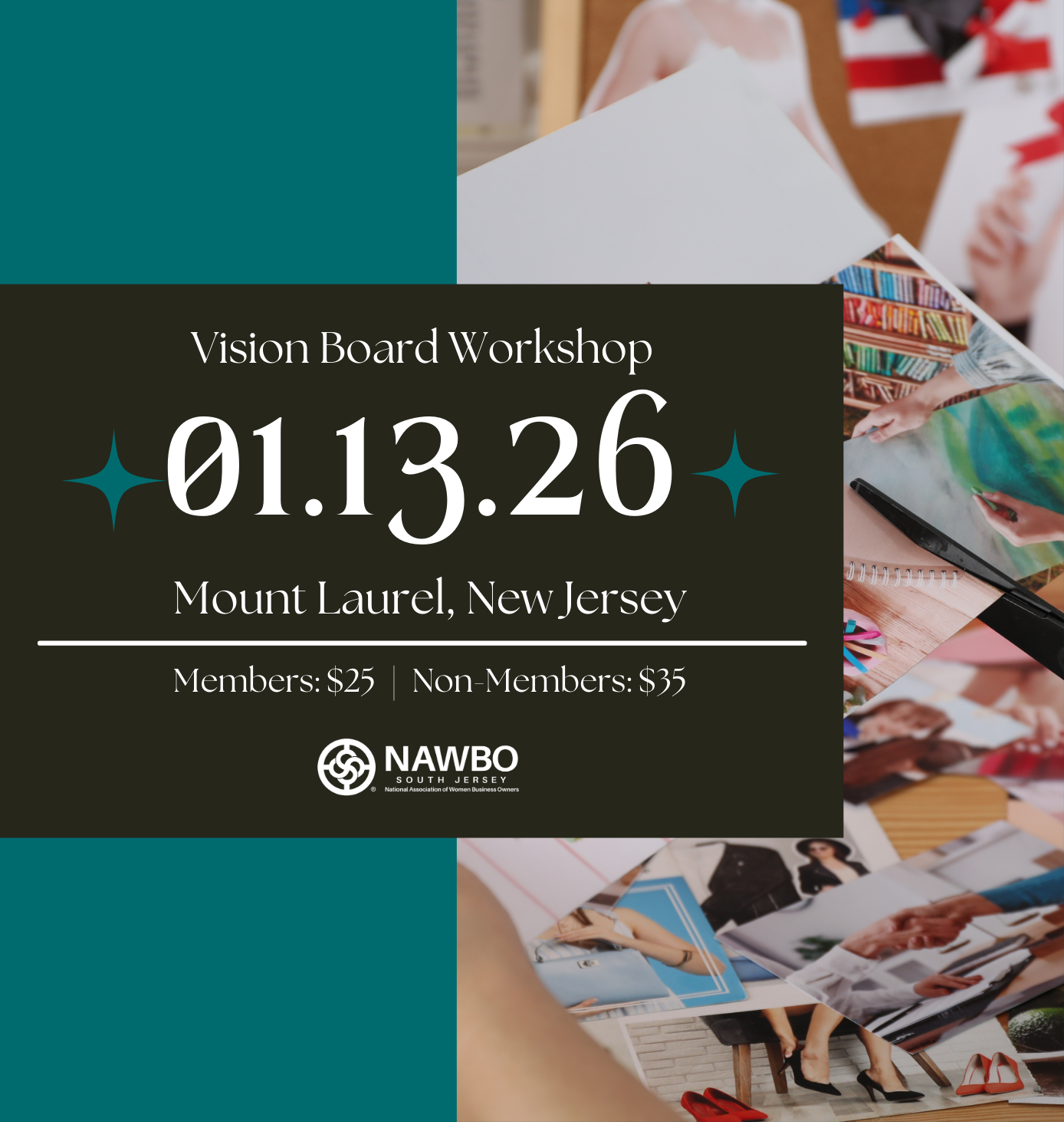 2026 Vision Board Workshop - Nawbo South Jersey Chapter